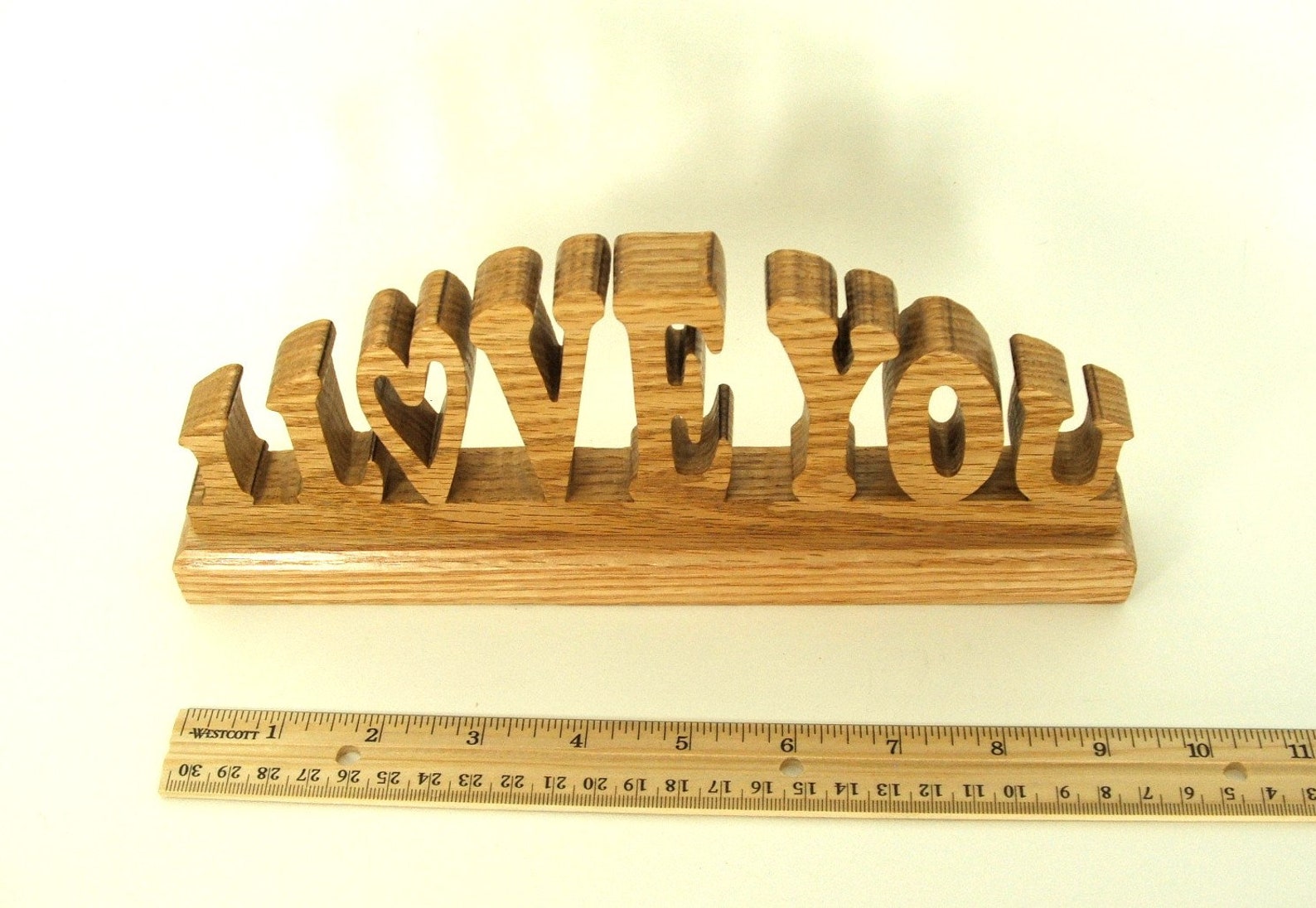 I LOVE YOU Wood Sign Ready for Your Desk or Shelf | Etsy