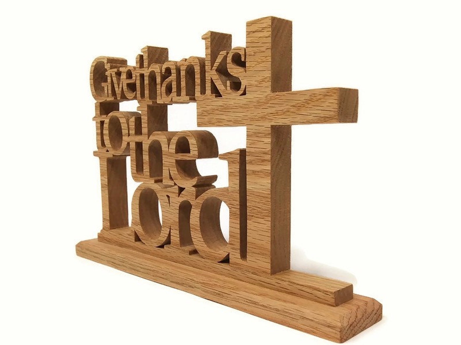 Give Thanks to the Lord Wood Bible Sign Thanksgiving Table - Etsy