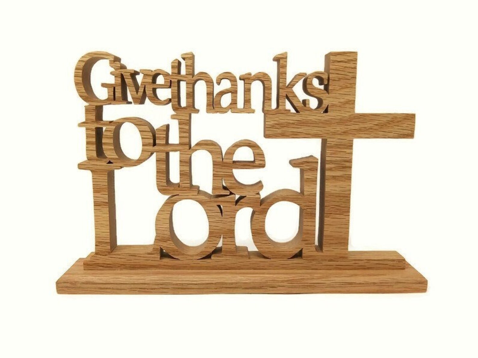 Give Thanks to the Lord Wood Bible Sign Thanksgiving Table - Etsy