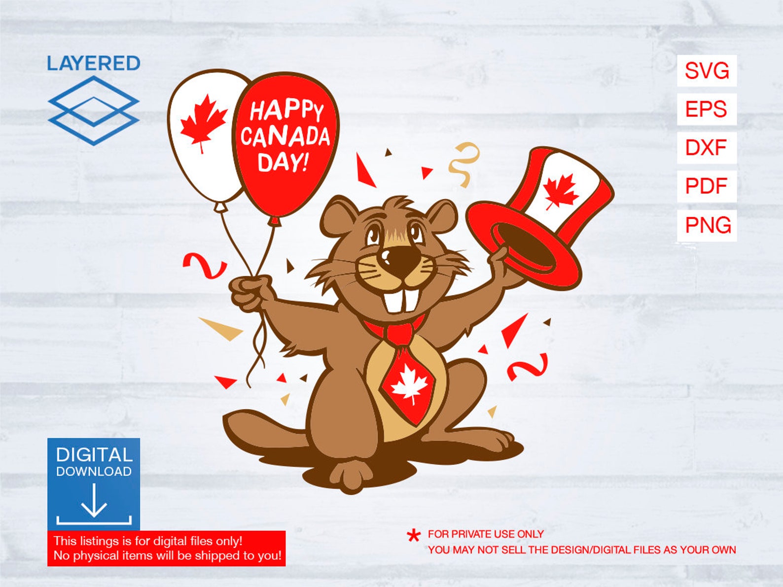 Canada Day Svg, Canadian Beaver Svg, Png, Dxf, Eps, Pdf, Cricut Cut ...