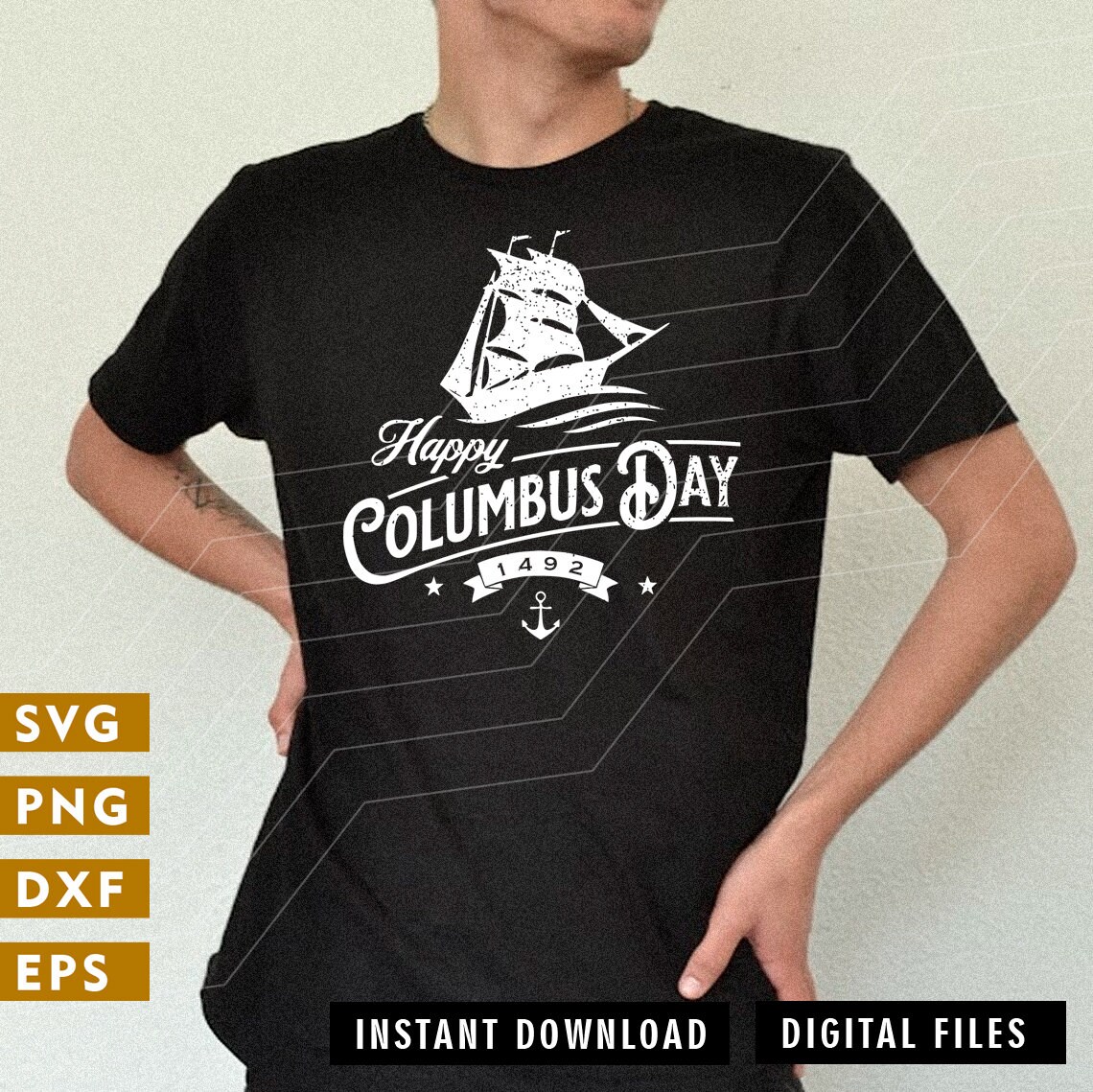 Columbus Day Svg Man T-shirt Design Svg Vintage Svg Sail - Etsy