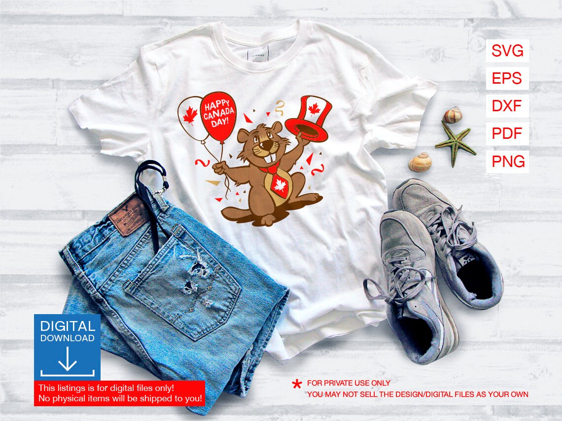 Canada Day Svg, Canadian Beaver Svg, Png, Dxf, Eps, Pdf, Cricut Cut ...