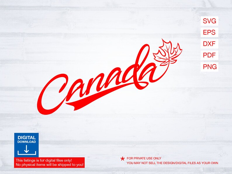 Canada Svg, Canada Day Svg, Canada Hand Lettered Svg, Canada Vector ...