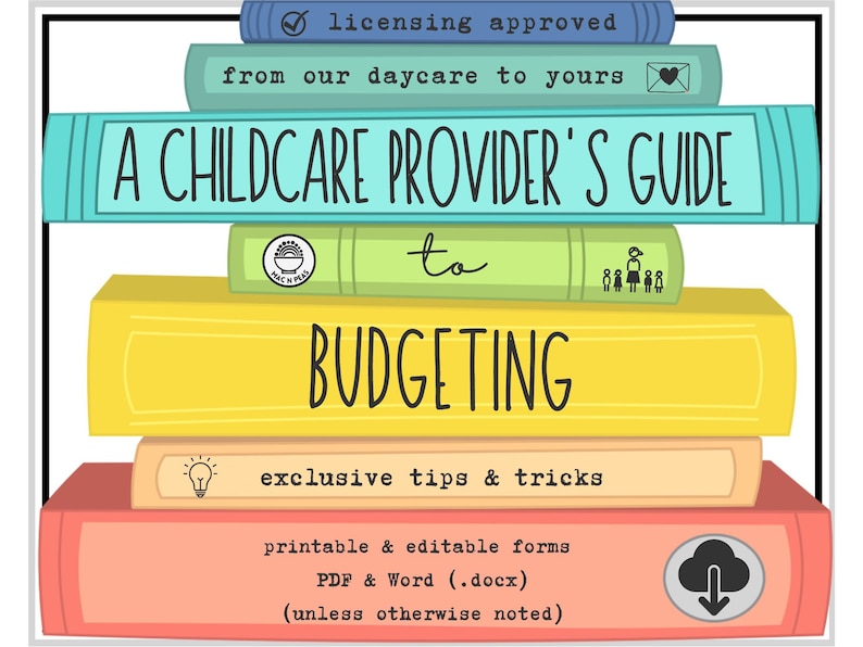 Daycare Budgeting Bundle - Editable Word & PDF | A Childcare Provider's ...