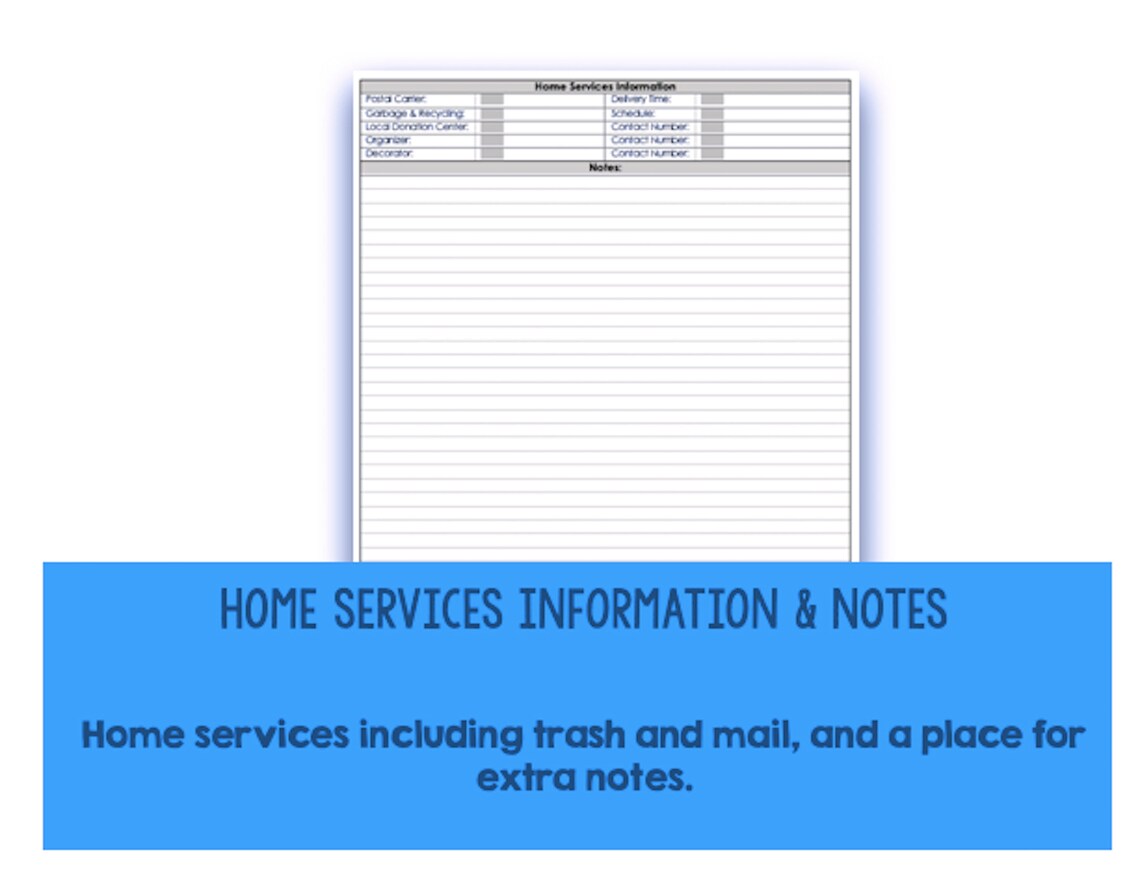 Complete House & Home Information Binder: Fillable/printable | Repairs ...