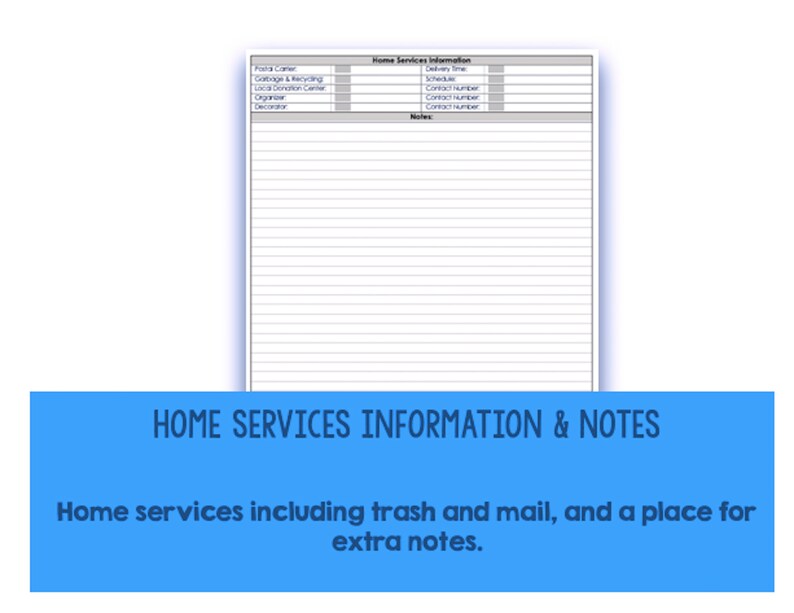 Complete House & Home Information Binder: Fillable/printable | Repairs ...