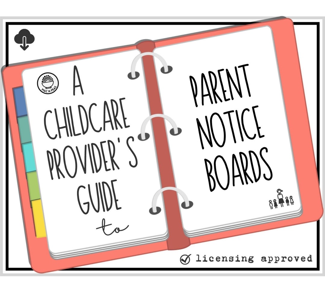 Daycare Parent Notice Board + Illness Poster Bundle - PDF & Editable ...