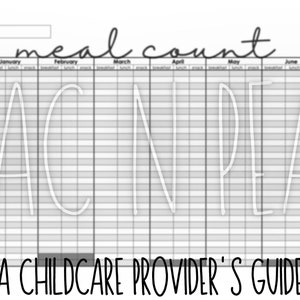 Daycare Menu Bundle (under 500/month!) | CACFP Approved! | A Childcare ...