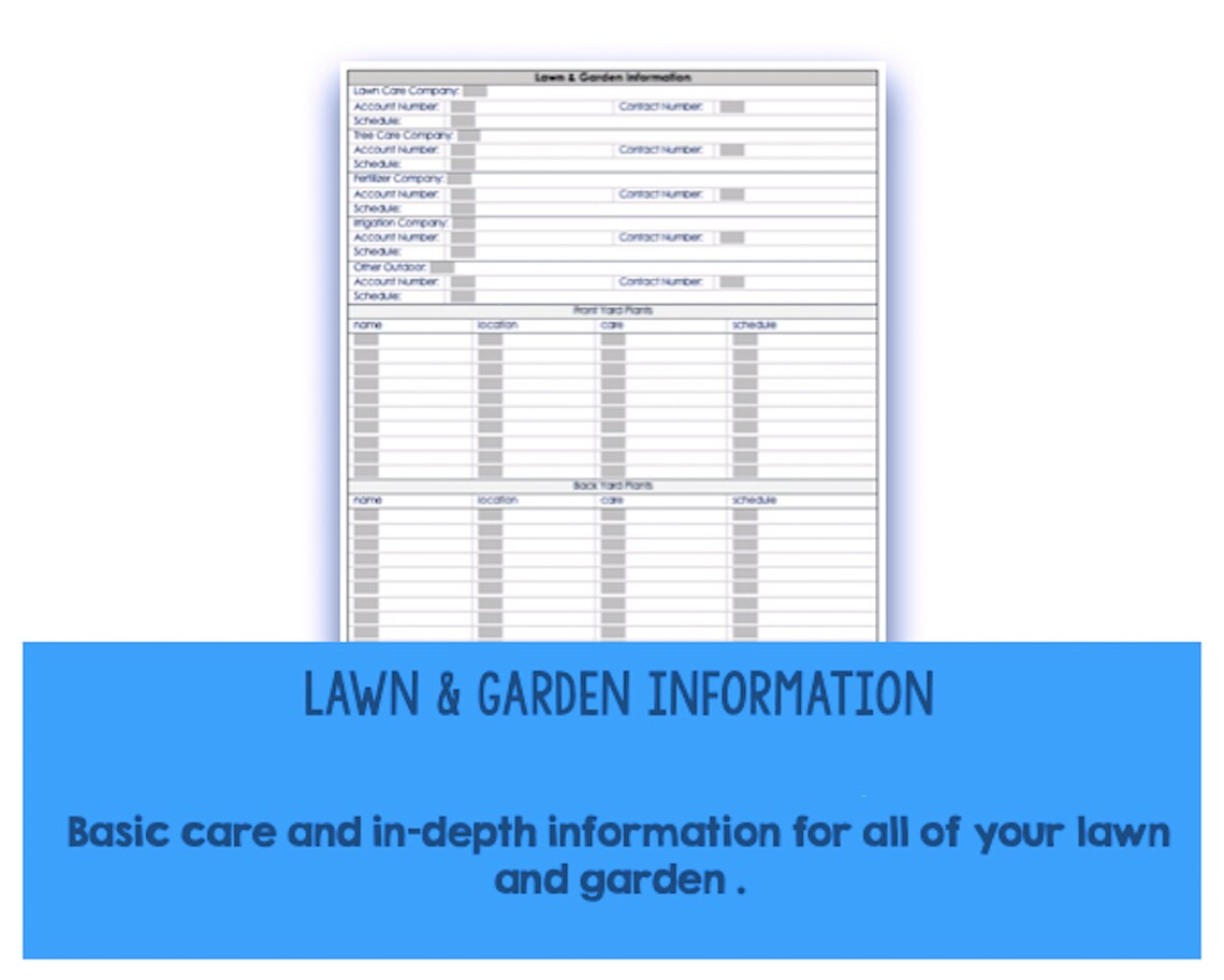 Complete House & Home Information Binder: Fillable/printable | Repairs ...