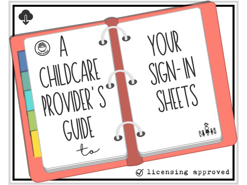 Daycare Weekly Sign in - PDF & Editable Word | A Childcare Provider's ...