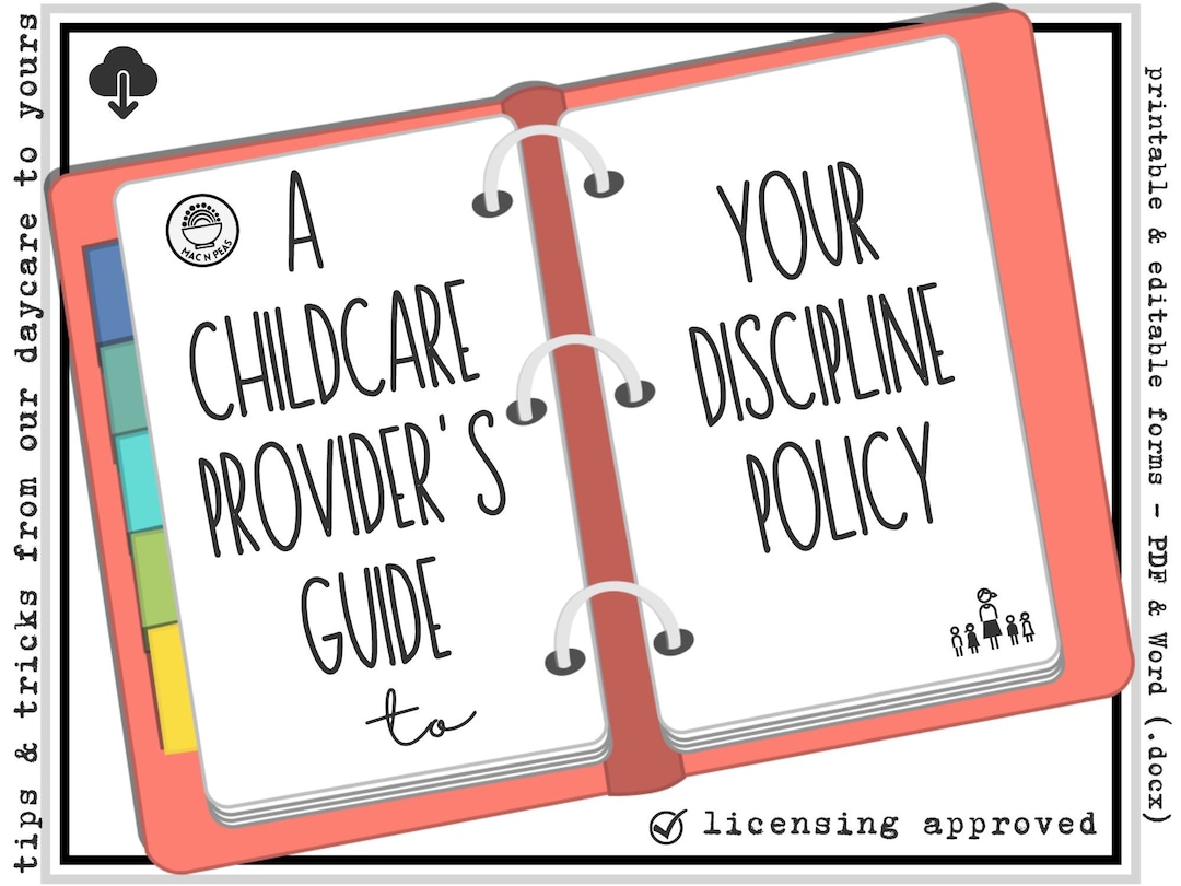 Daycare Discipline Policy - PDF & Editable Word | A Childcare Provider ...