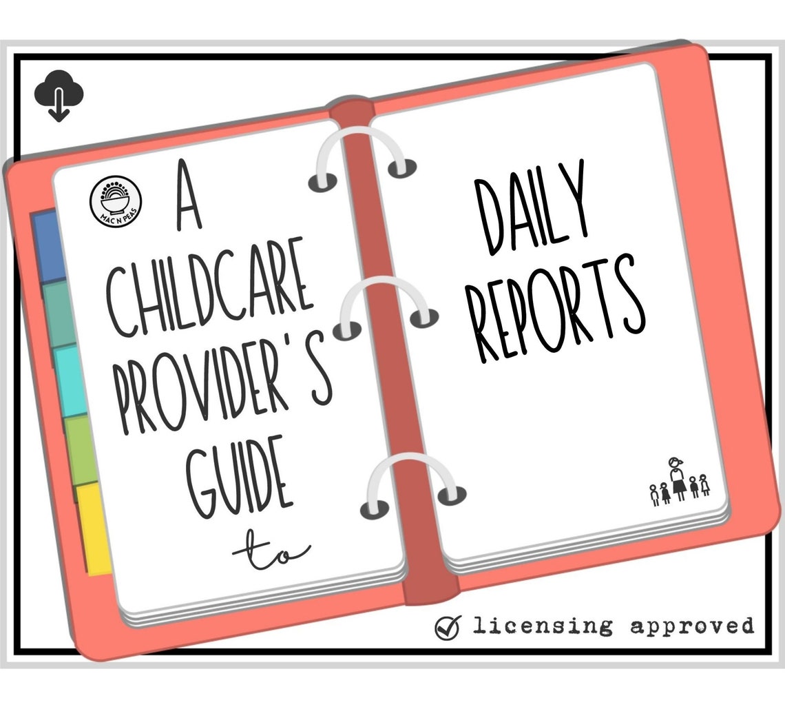 Daycare Daily Reports: Infant, Toddler, & Preschool - PDF | A Childcare ...