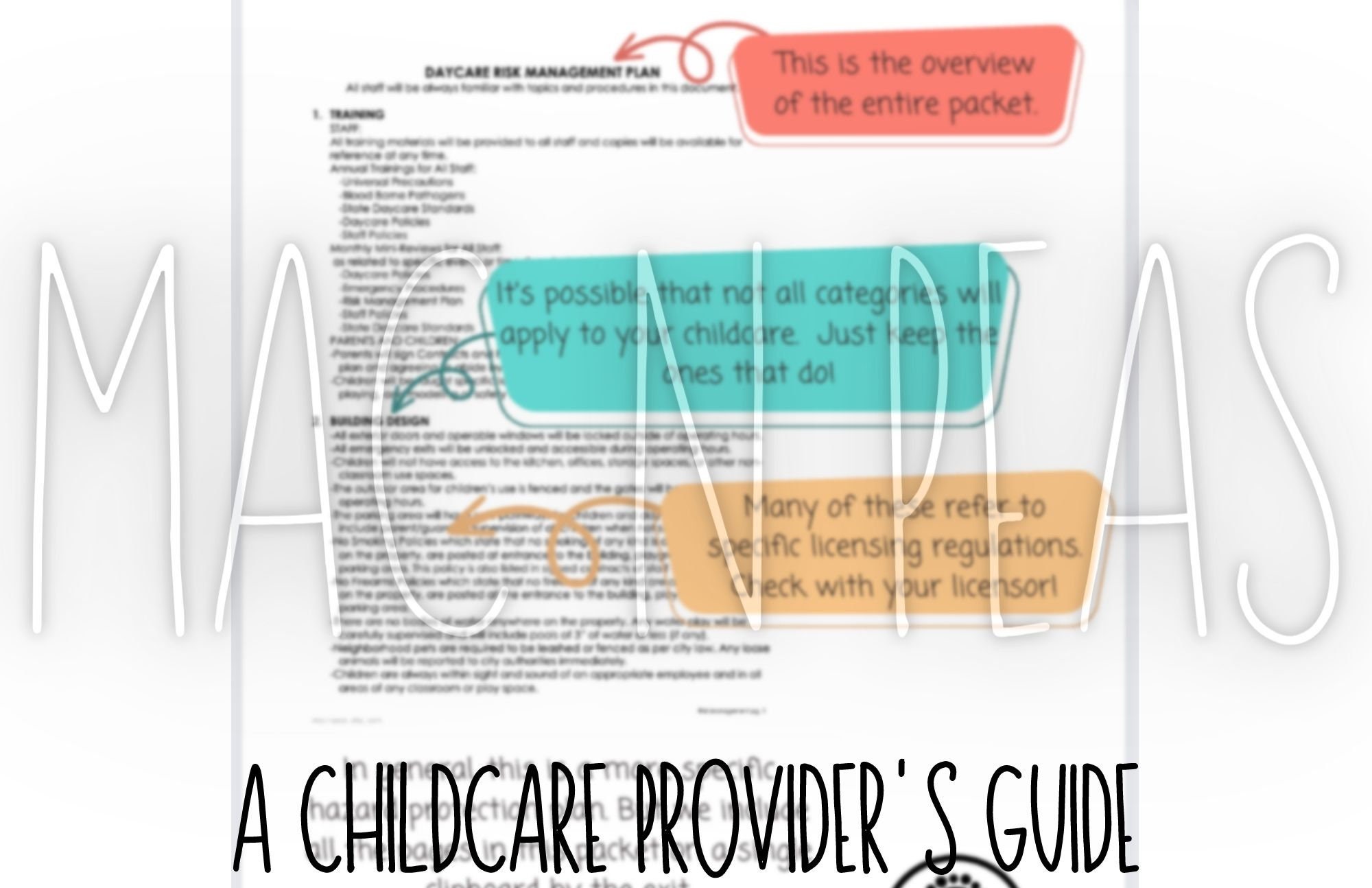 Daycare Emergency Plan Guide – Risk Management, Drills (PDF & Word) - Etsy