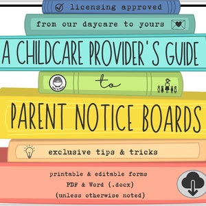Daycare Parent Notice Board Illness Poster Bundle PDF & - Etsy