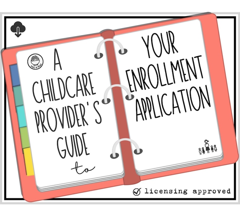 Daycare Enrollment Application - PDF & Editable Word | A Childcare ...
