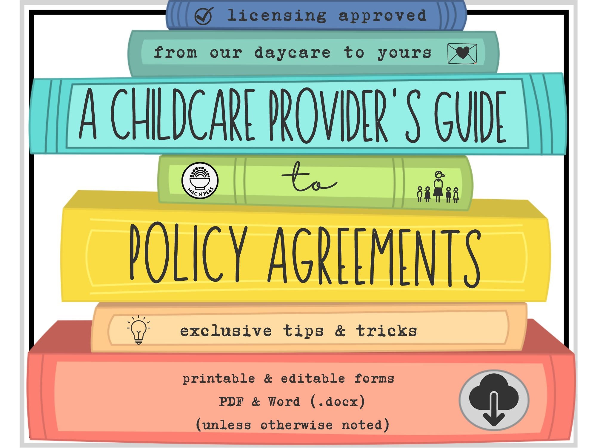 Daycare Policy Agreement Bundle PDF & Editable Word A Childcare ...
