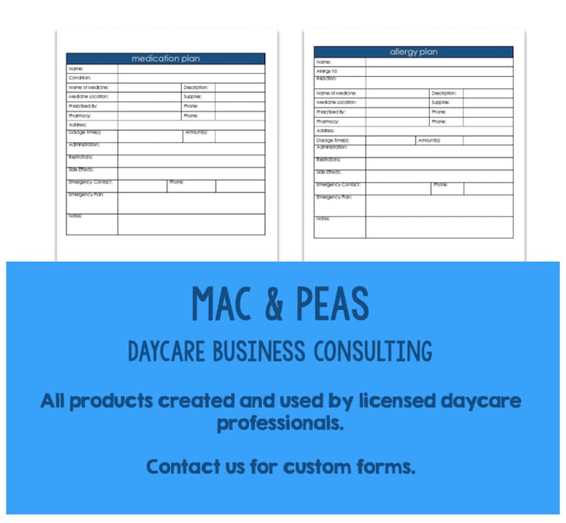 Complete Childcare Enrollment, Policies & Contract Printable - NOW ...