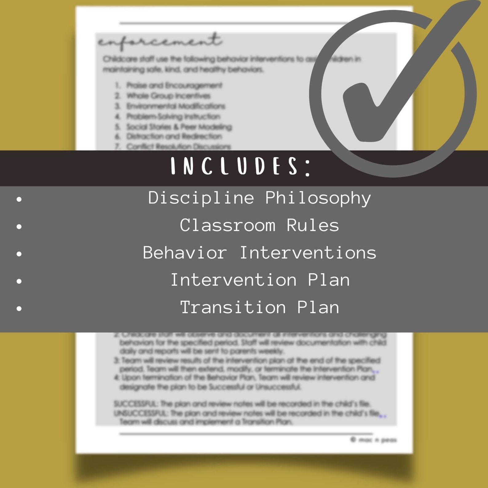 Daycare Discipline Policy PDF & Editable Word A Childcare - Etsy