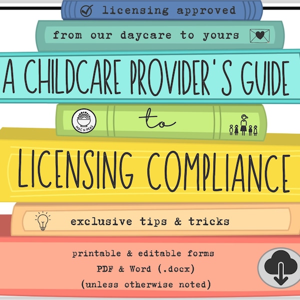 Daycare Monthly Budget PDF & Editable Word A Childcare Provider's Guide ...