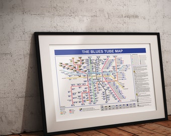 The Burnley Tube Map - Etsy UK