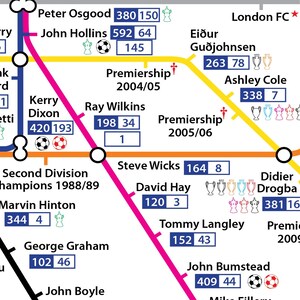 The Chelsea Tube Map | Etsy UK