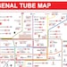 The Arsenal Tube Map - Etsy UK