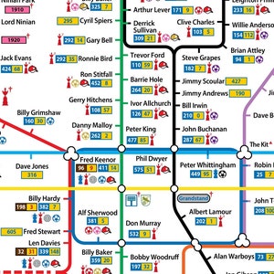 The Cardiff City Tube Map - Etsy