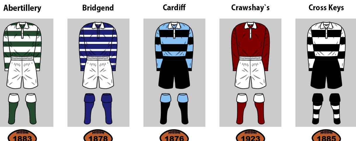 Classic Rugby Kits of the British Isles - Etsy UK