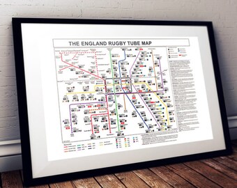 The Burnley Tube Map - Etsy UK