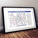 The Chelsea Tube Map | Etsy UK