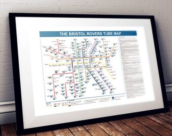 The Leeds United Tube Map - Etsy