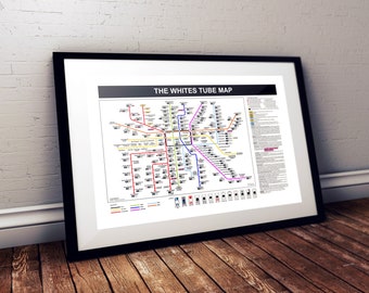 The Watford Tube Map | Etsy UK