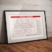 The Arsenal Tube Map | Etsy UK