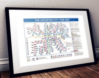 The Leeds United Tube Map - Etsy