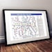 The Chelsea Tube Map - Etsy UK