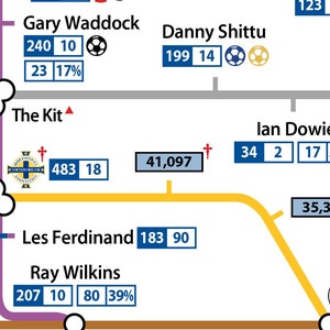 The Queens Park Rangers Tube Map - Etsy