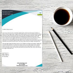 Bold & Beautiful | Striking Letterhead Template - Make an Impact With ...