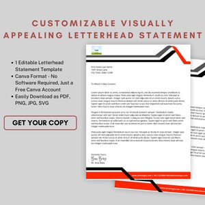 Bold & Beautiful | Striking Letterhead Template - Make an Impact With ...
