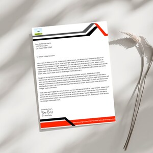 Bold & Beautiful | Striking Letterhead Template - Make an Impact With ...