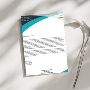 Bold & Beautiful | Striking Letterhead Template - Make an Impact With ...