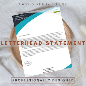 Bold & Beautiful | Striking Letterhead Template - Make an Impact With ...