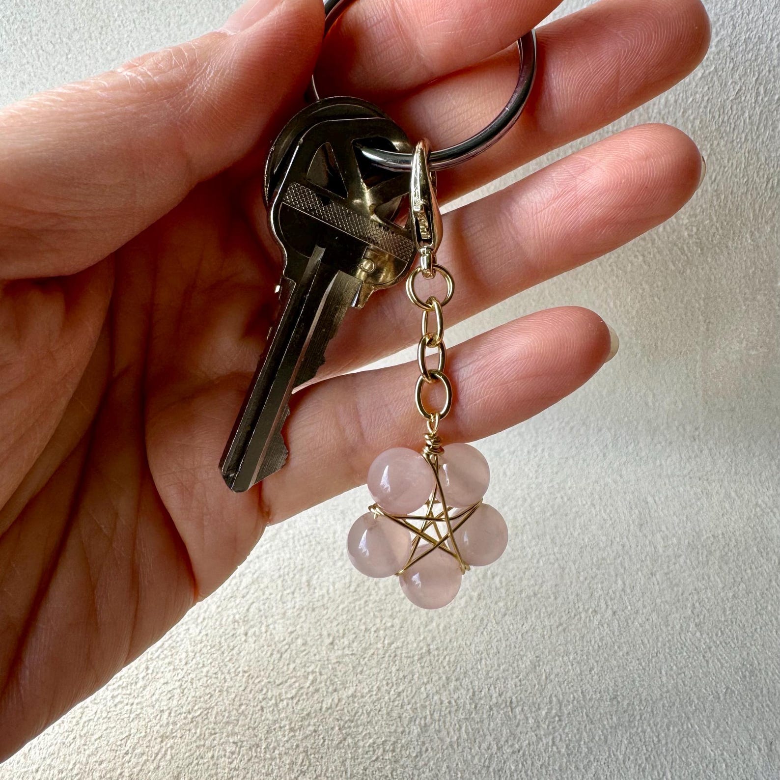 Gemstone Macrame Keychain / Crystal Key Holder / Car Accessory / Gifts ...