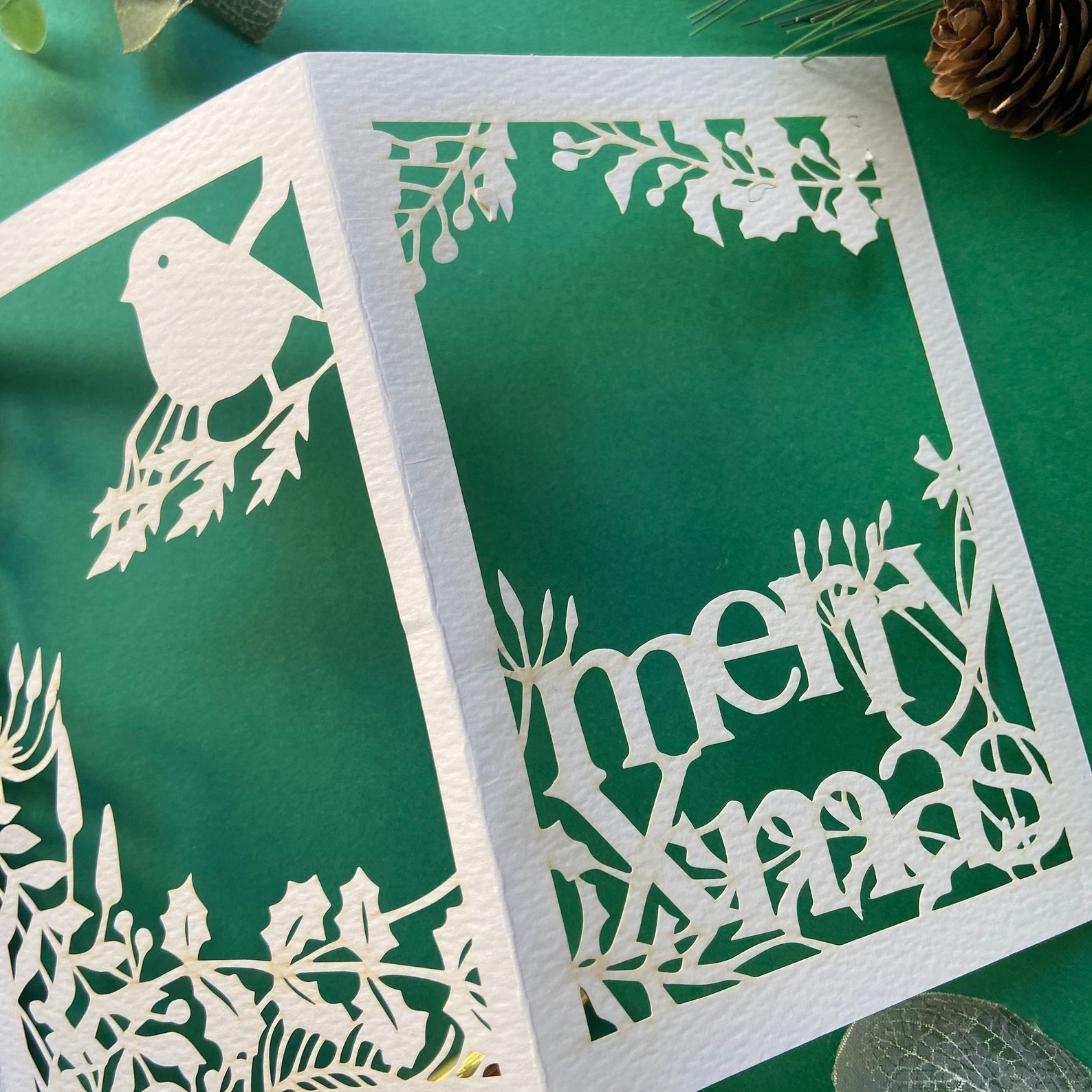 3D Christmas Card Folk Christmas Card Winter Festive Card - Etsy UK