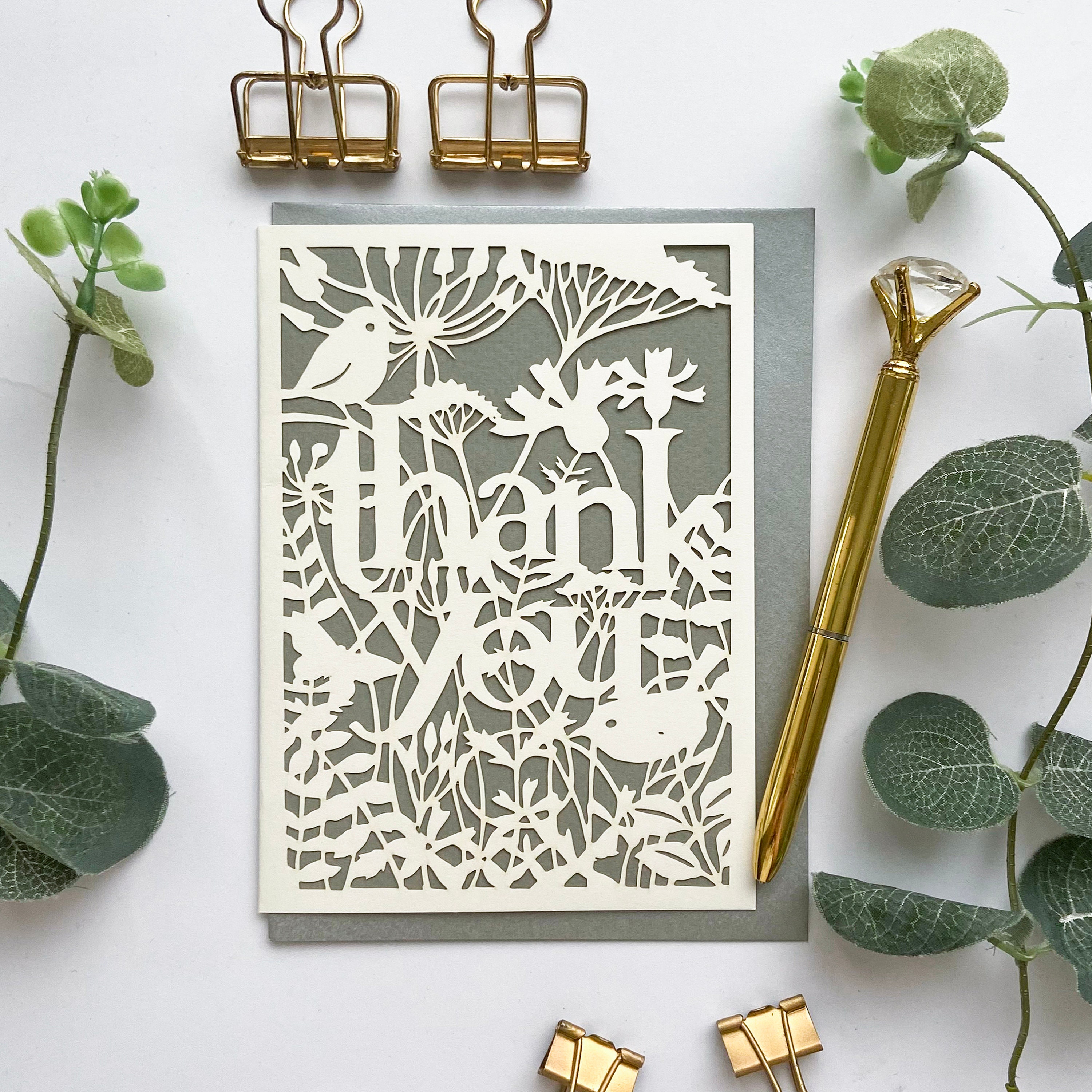 Handmade Thank You Card Thank You Note Card Merci Note Card - Etsy