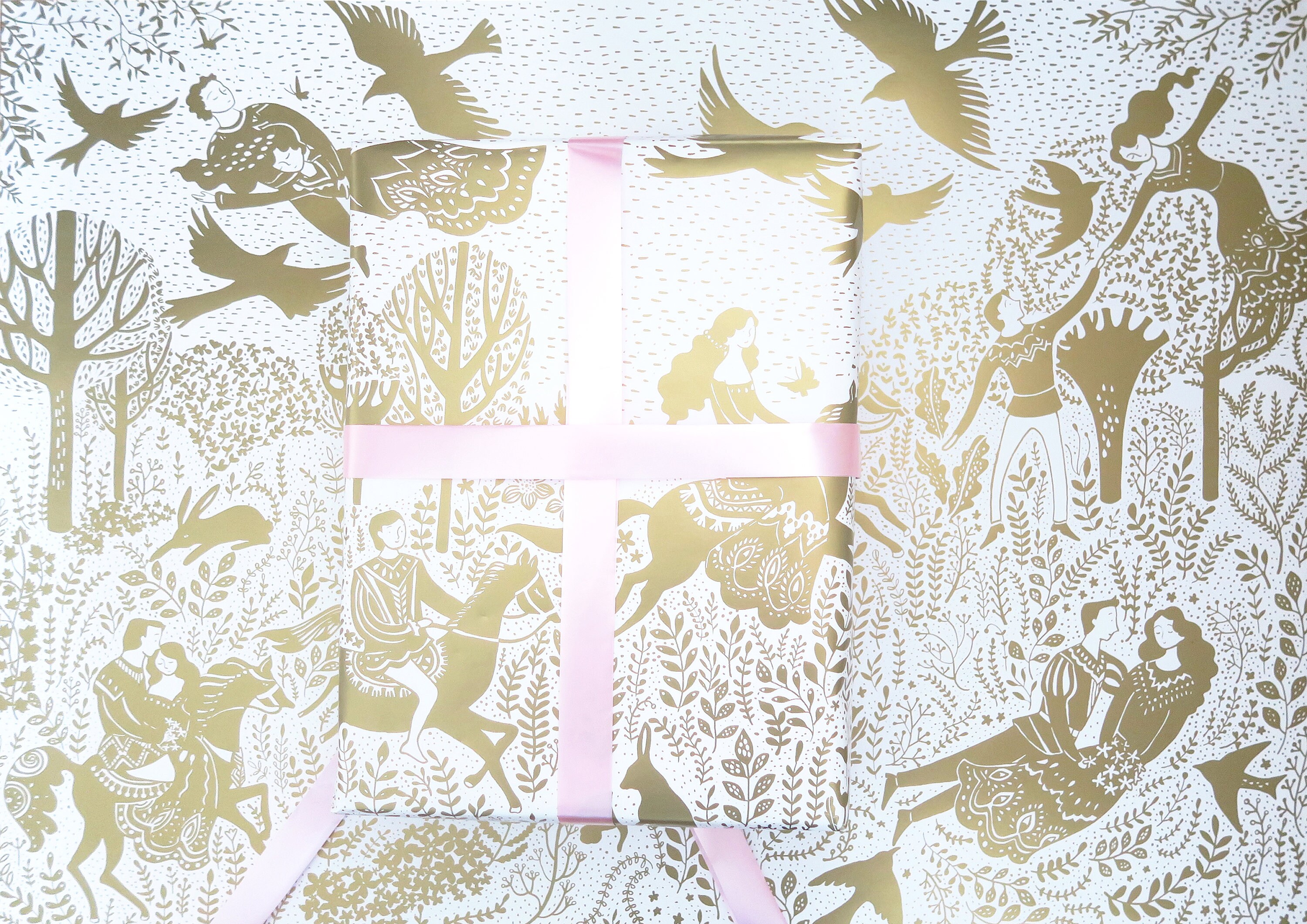Fairytale gift wrap Wedding wrapping paper Wedding gift | Etsy