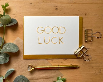 Good Luck in Your Exams Card Exam Support Good Luck Card - Etsy