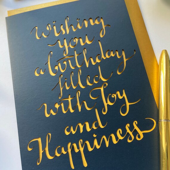 Happy Birthday Calligraphy Writing