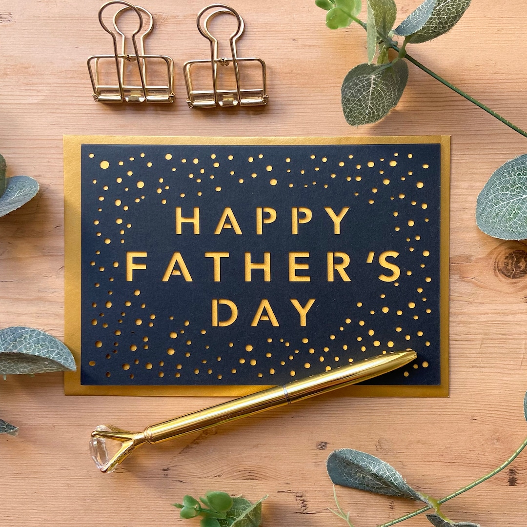 Unique Happy's Father Day Card Special Father's Day - Etsy