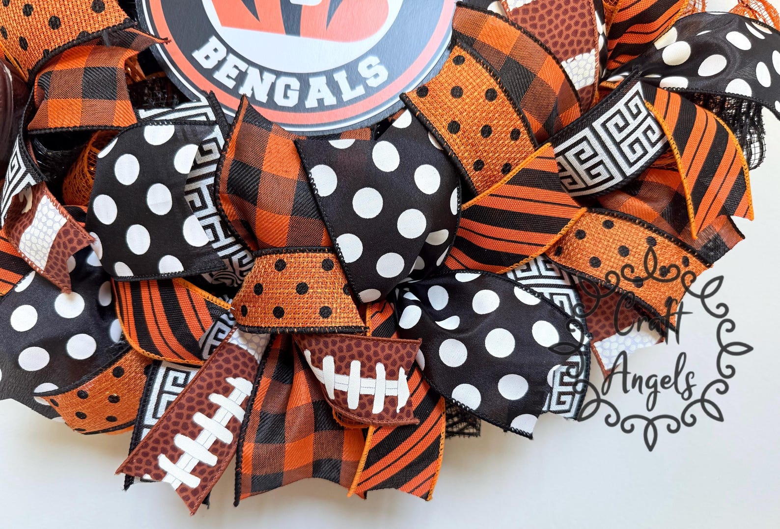 Cincinnati Bengals Wreath, Bengals Door Hanger, Bengals Wreath ...