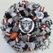 Las Vegas Raiders Wreath, LA Raiders Mesh Wreath, NFL Wreath, Raiders ...